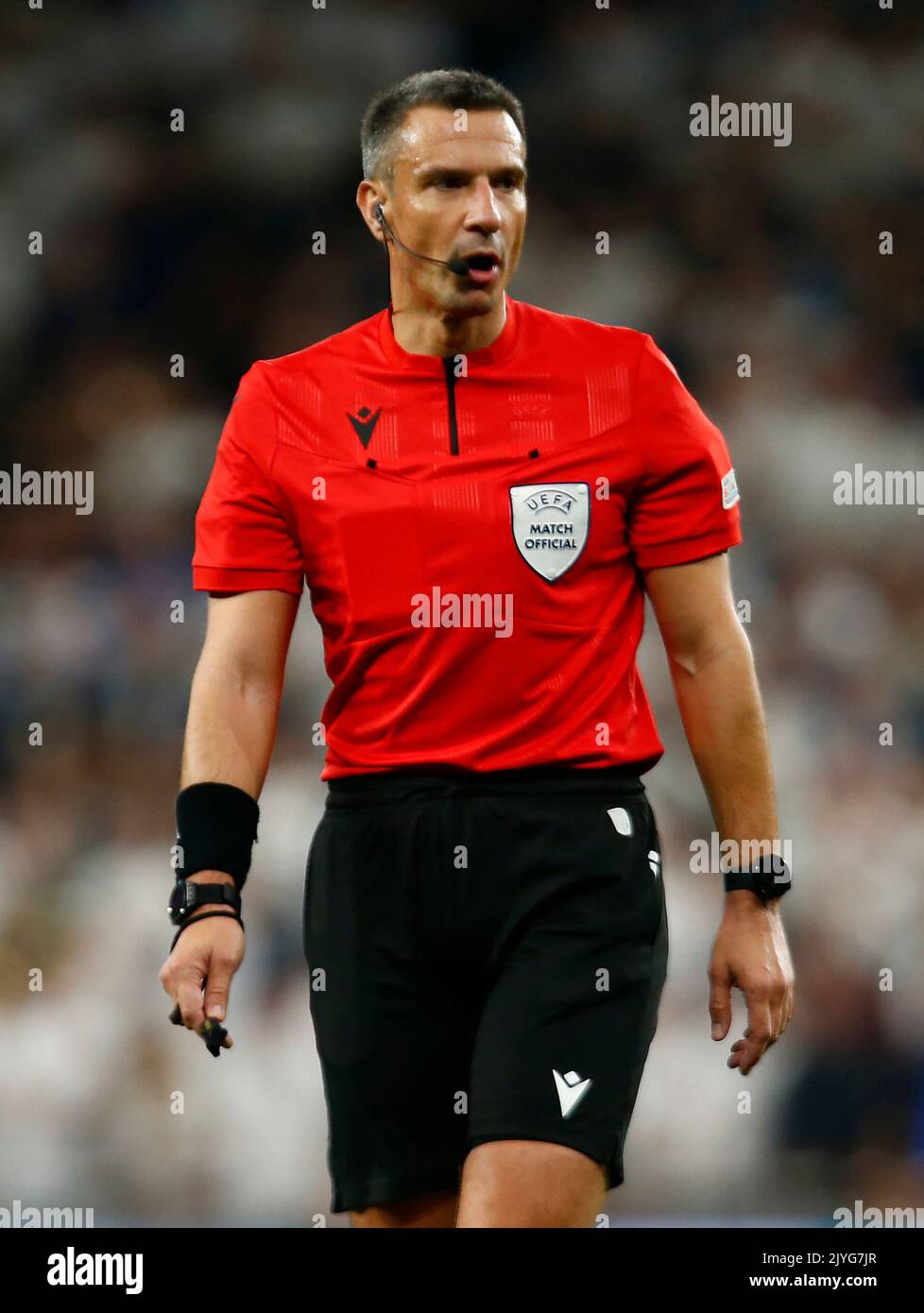 Referee Slavko Vincic during the UEFA Champion League soccer match ...