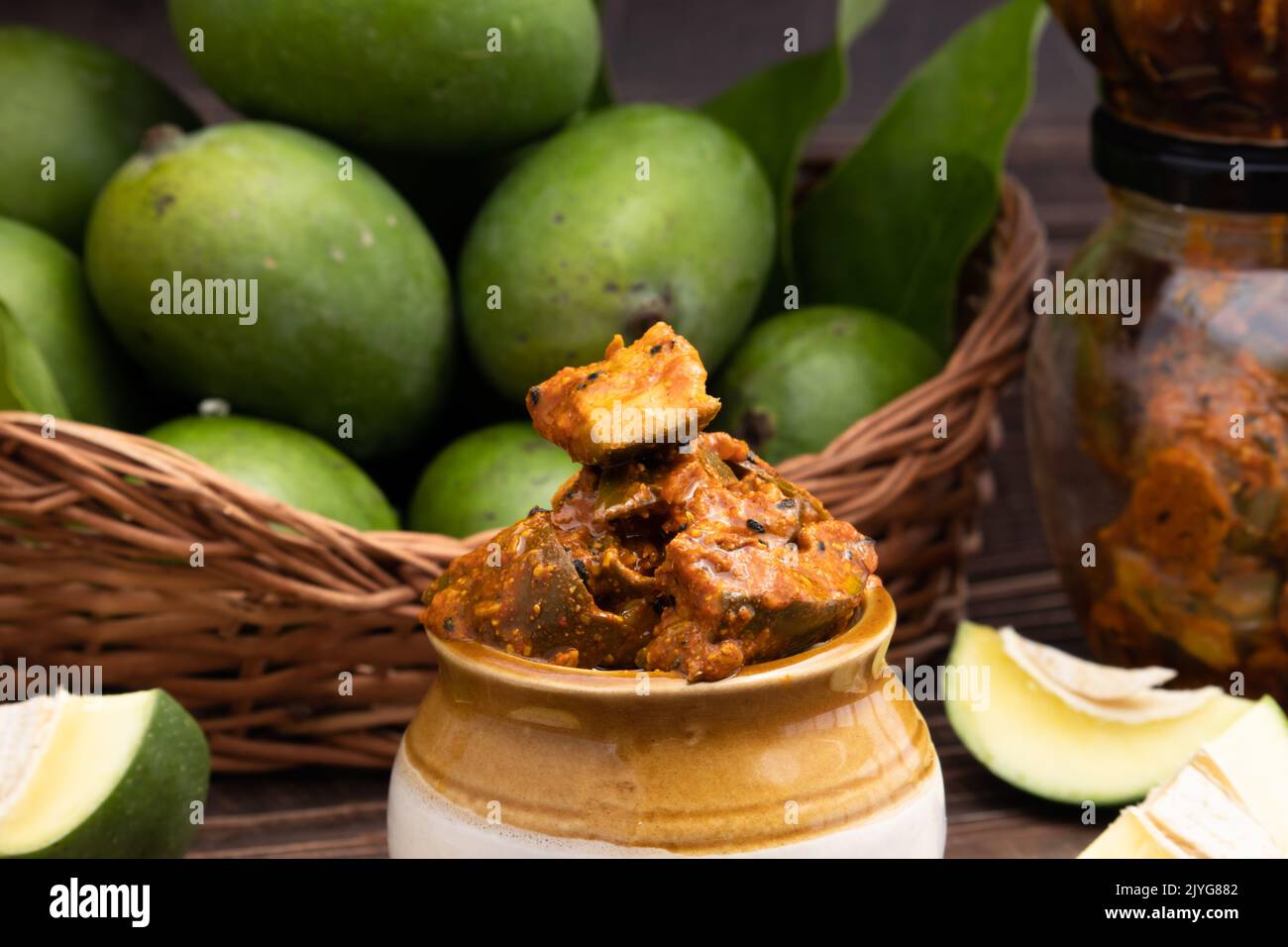 Mango Pickle Also Called Aam Ka Achar, Sookha Kairi, Chatpata Loncha Is ...