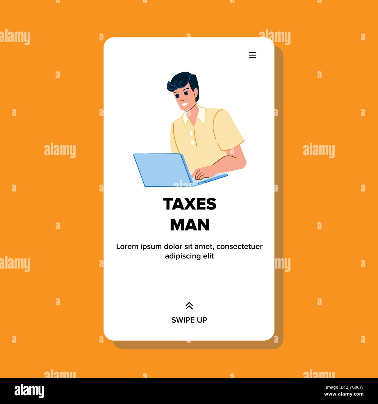 taxes man vector Stock Vector Image & Art - Alamy