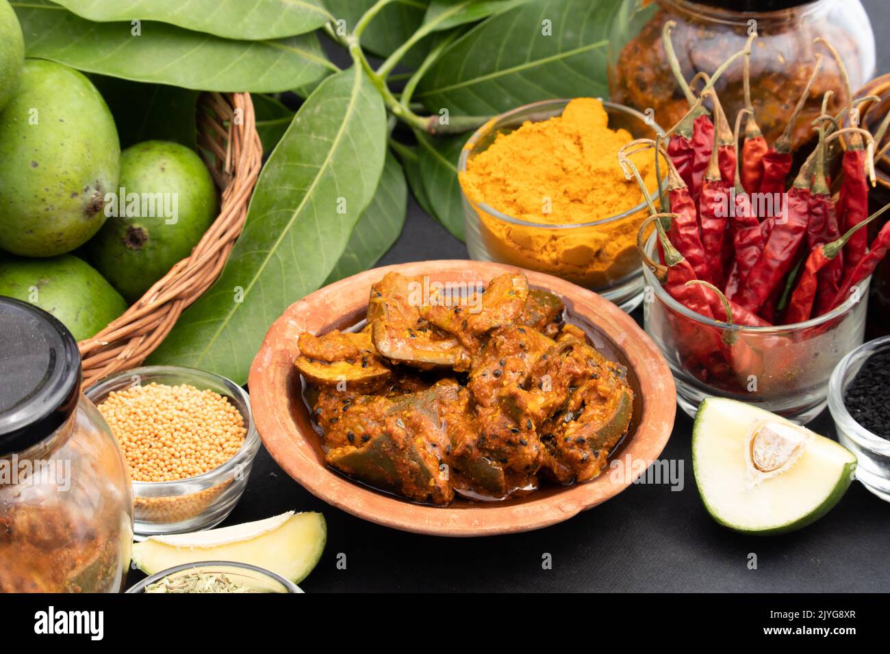 Mango Pickle Also Called Aam Ka Achar, Sookha Kairi, Chatpata Loncha Is ...