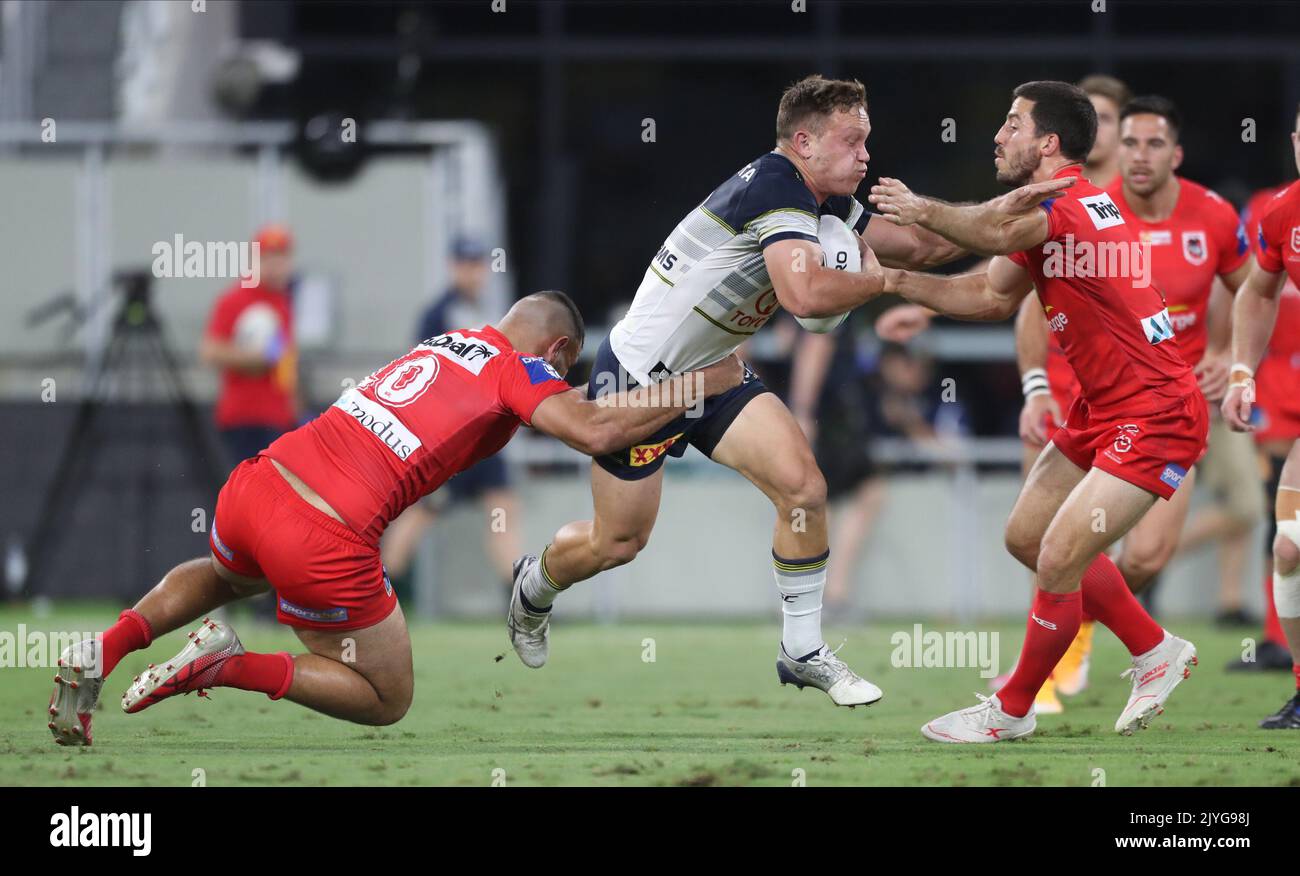 Reuben Cotter of the Cowboys during the Round 17 NRL match between the ...