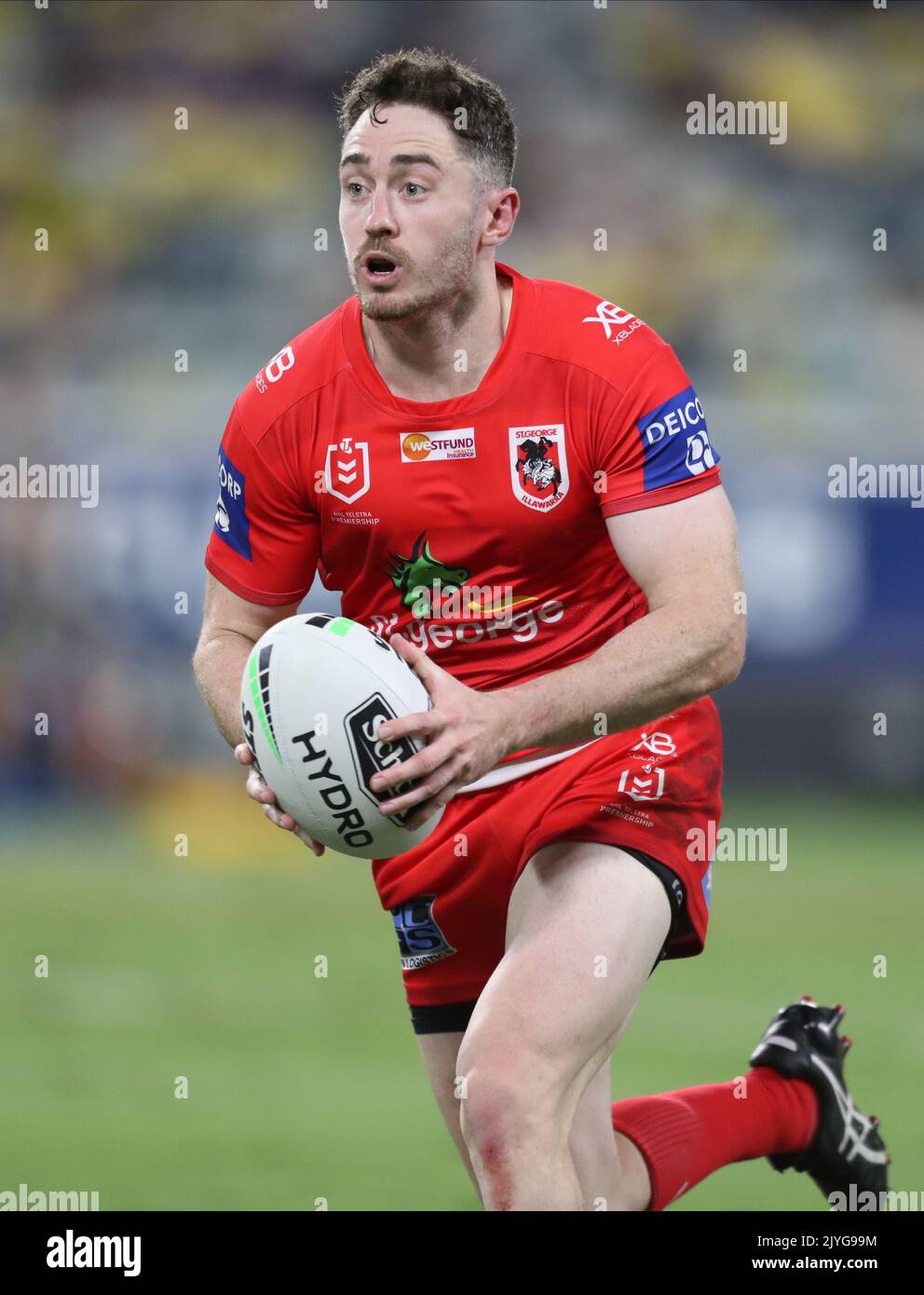 Adam Clune of the Dragons during the Round 17 NRL match between the ...