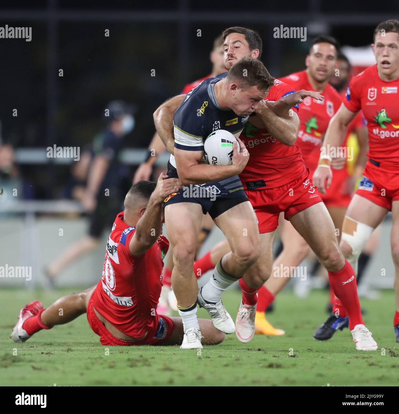 Reuben Cotter of the Cowboys during the Round 17 NRL match between the ...