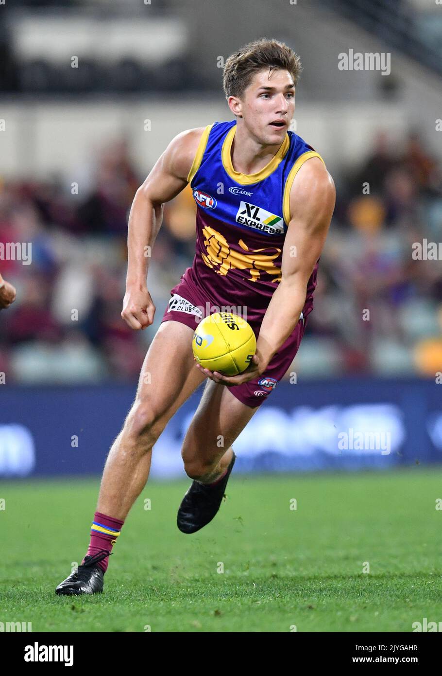 Zac Bailey of the Lions in action during the Round 16 AFL match between ...