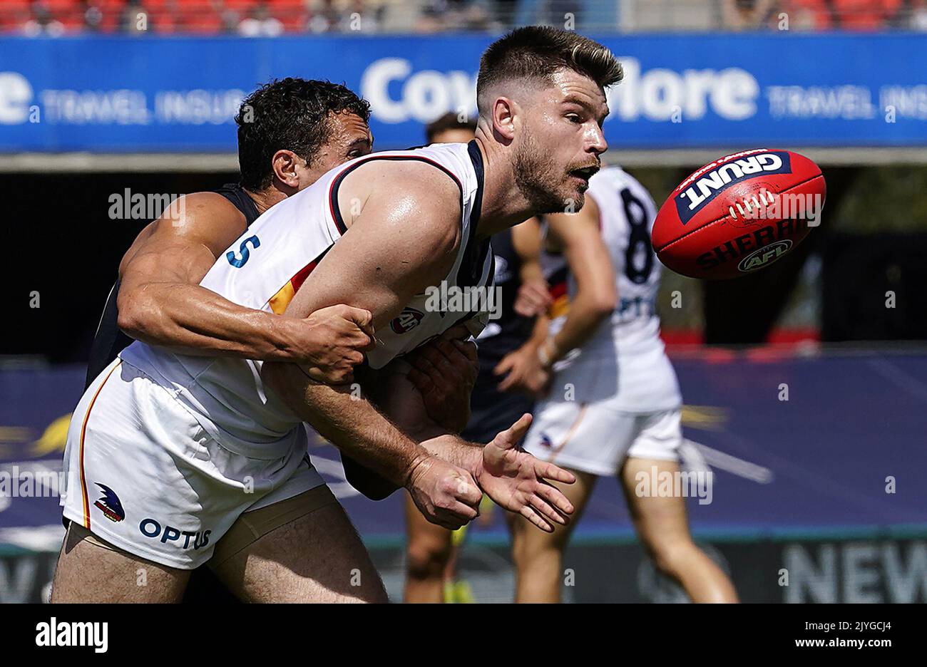 Bryce Gibbs of the Crows during the Round 17 AFL match between the ...