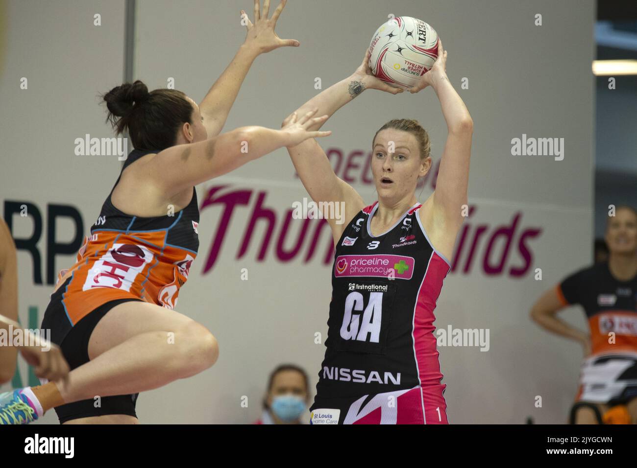 Hannah Petty during the Round 12 Super Netball match between the ...