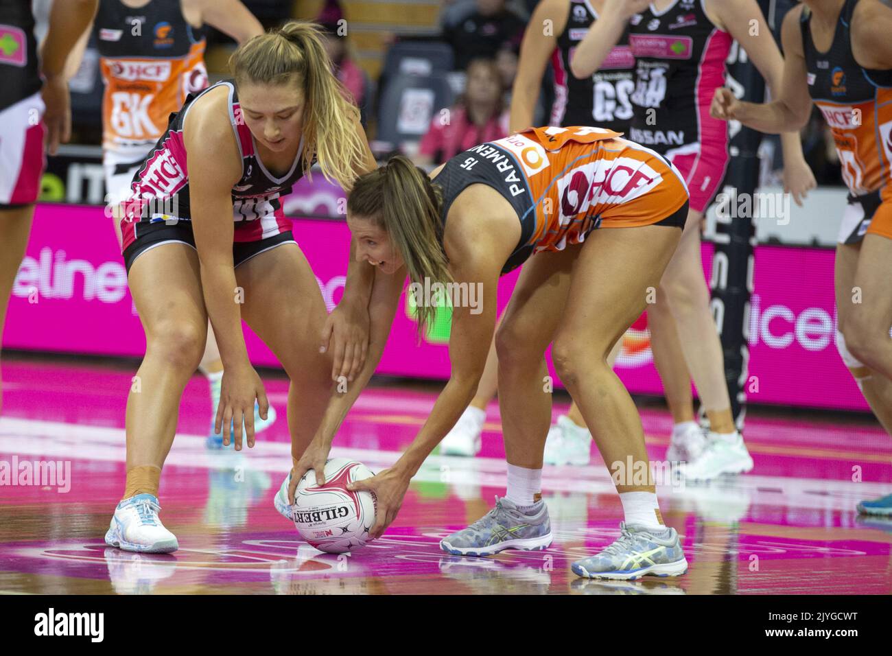 Amy Parmenter during the Round 12 Super Netball match between the ...