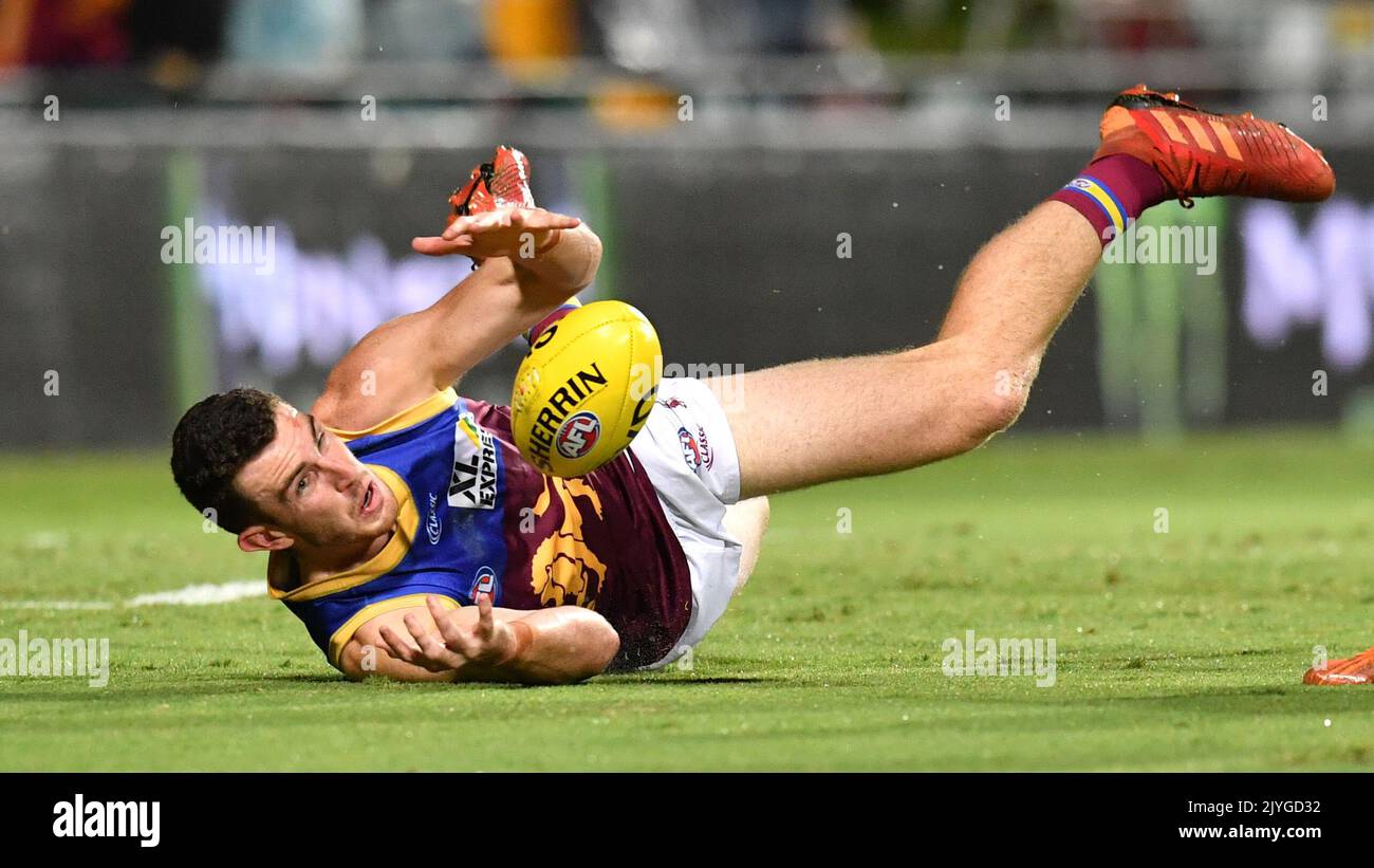 Daniel McStay of the Lions in action during the Round 17 AFL match ...