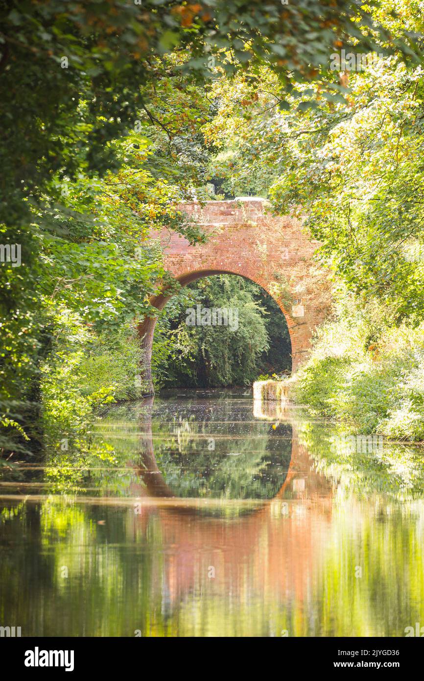 English canal scene in summer hi-res stock photography and images - Alamy