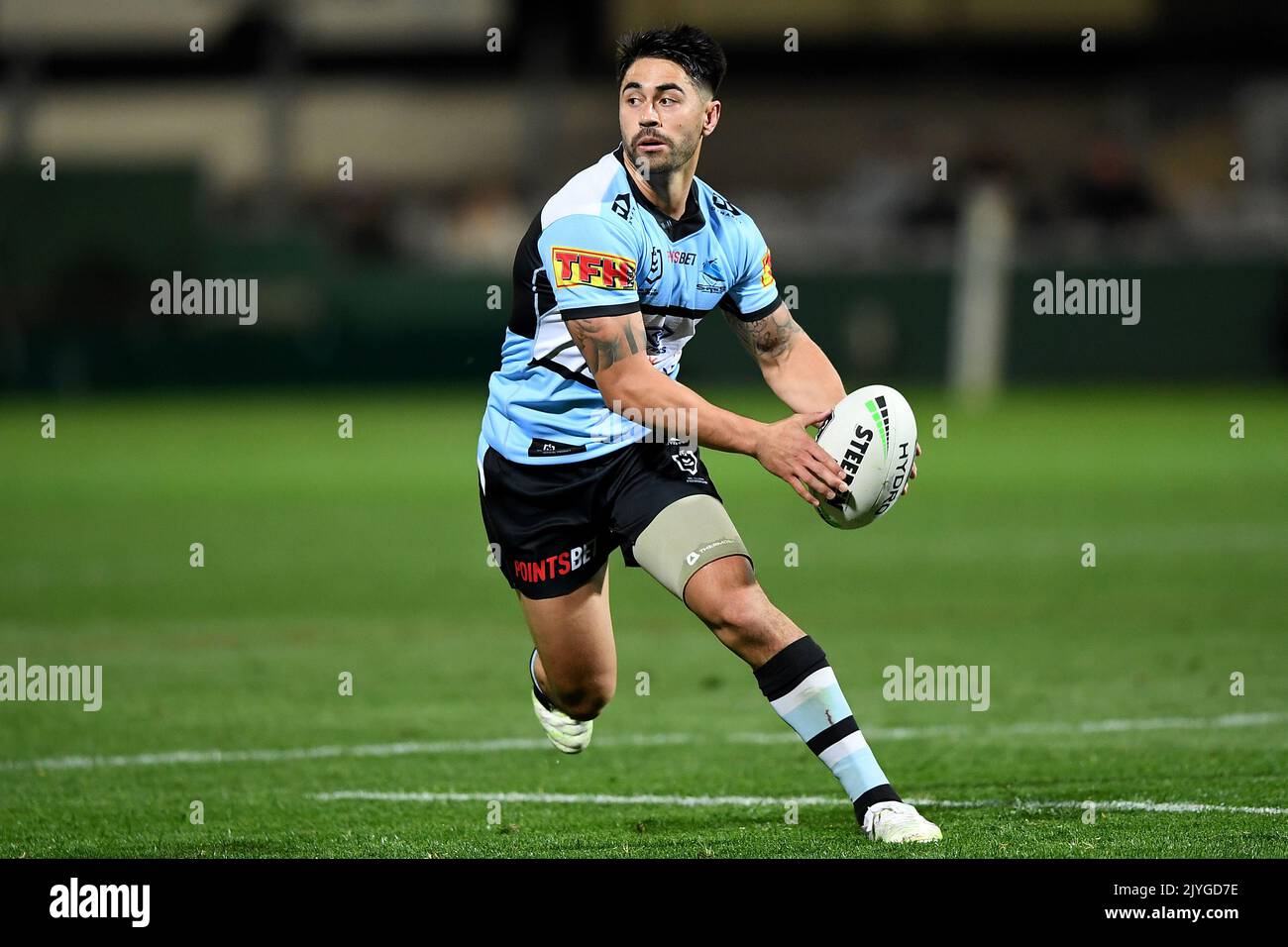 Shaun Johnson of the Sharks during the Round 18 NRL match between the ...