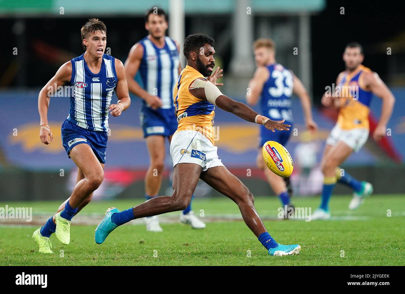 Liam Ryan of the Eagles during the Round 18 AFL match between the North ...