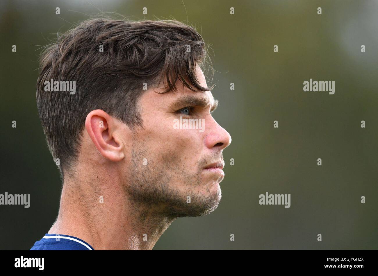 Geelong Cats player and Coleman Medallist Tom Hawkins is seen during a ...