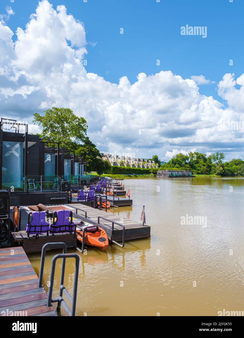 Kanchanaburi Thailand August 2022, Cross River Kwai Resort, a luxury ...