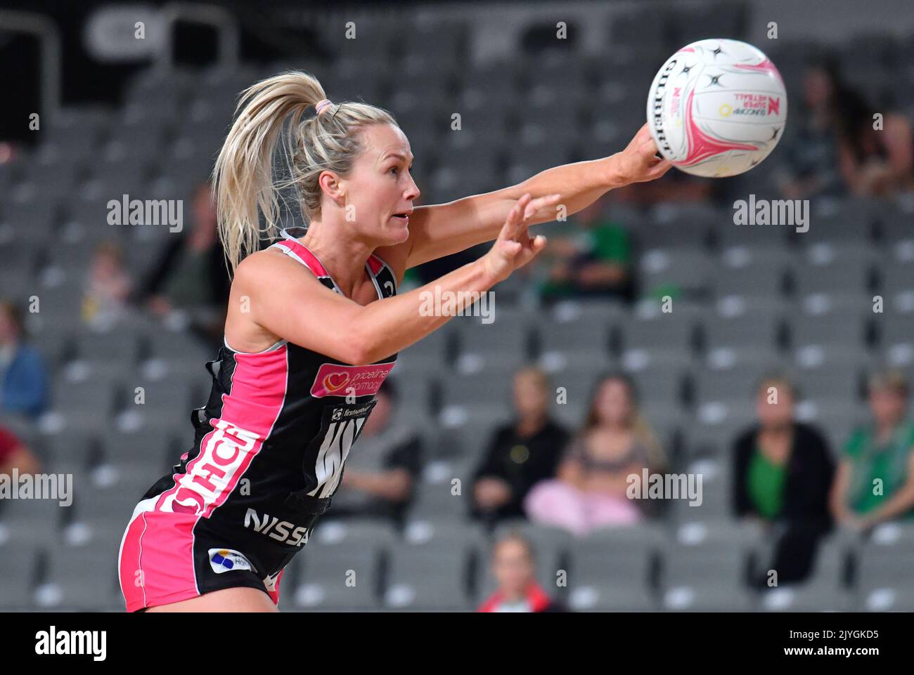 Chelsea Pitman of the Thunderbirds in action during the Round 14 Super ...