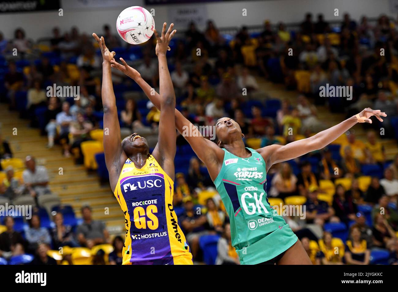 Peace Proscovia of the Lightning and Kadie-Ann Dehaney of the Vixens ...