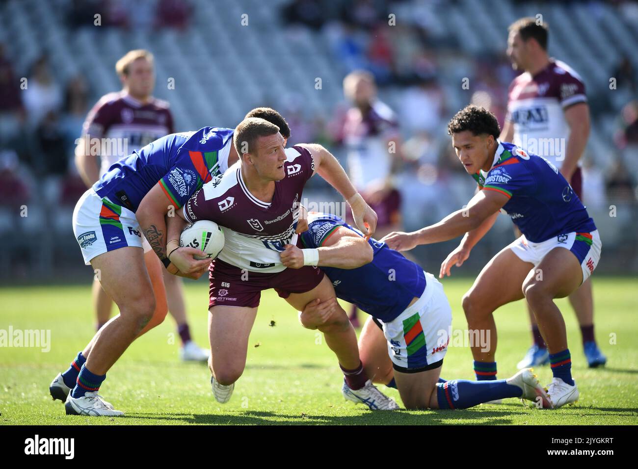 Sean Keppie of the Sea Eagles during the Round 20 NRL match between New ...