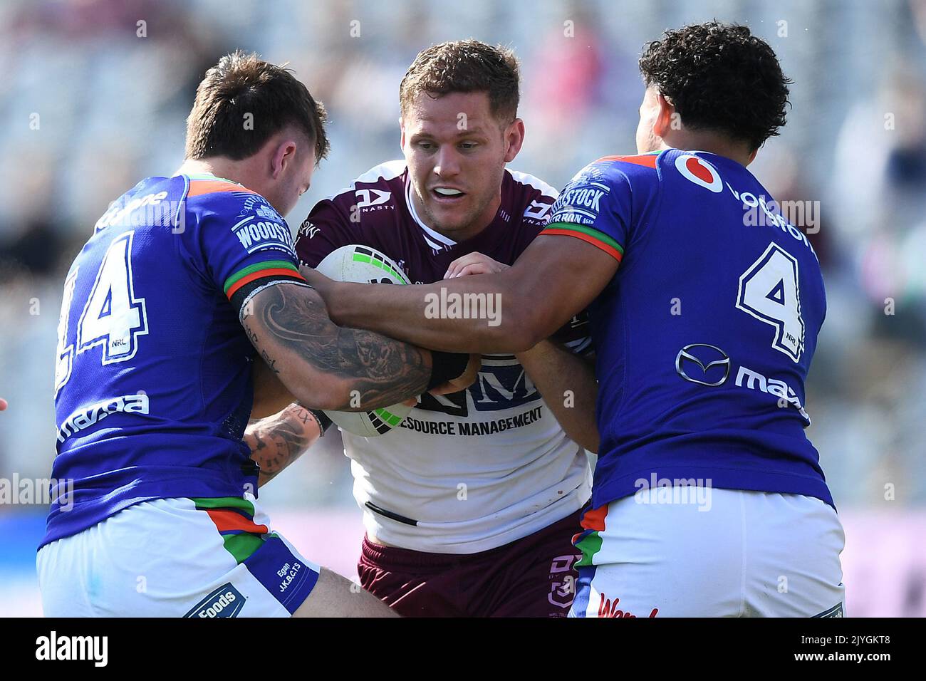 Corey Waddell of the Sea Eagles during the Round 20 NRL match between ...