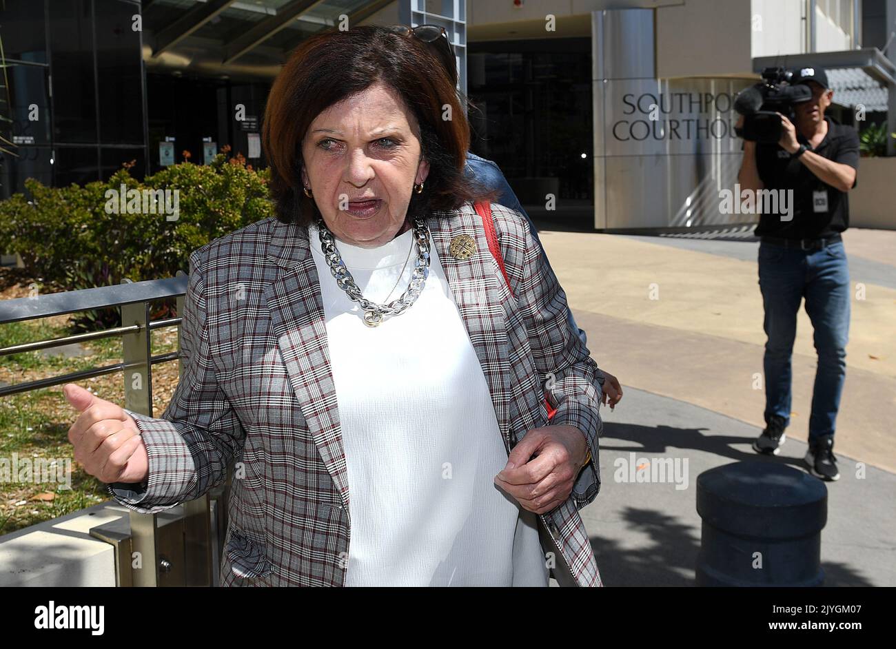 Kim Dorsett, the mother of Luke Dorsett and Kate Goodchild walks from ...