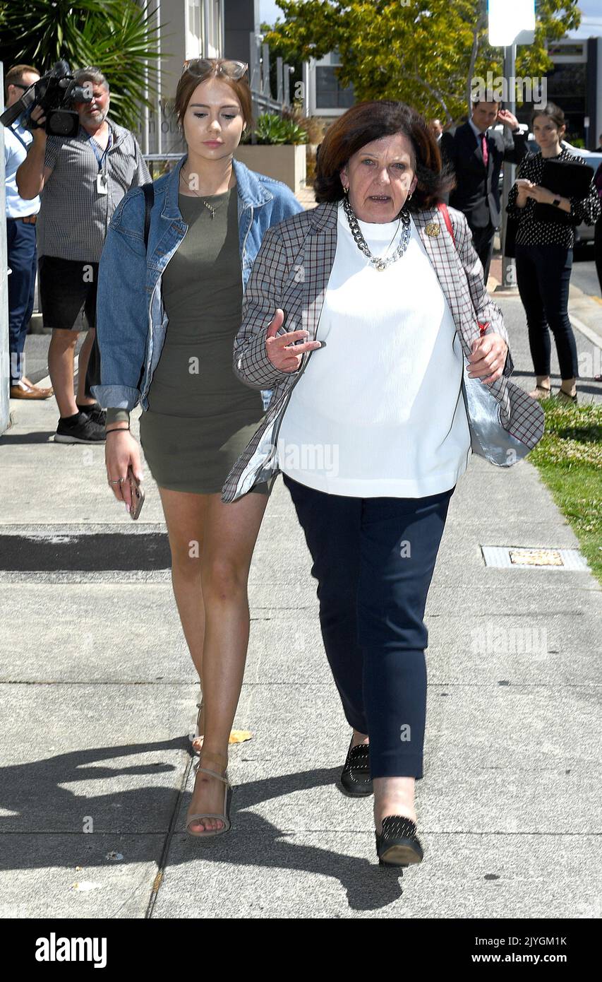 Ebeony Turner (left) and Kim Dorsett - mother of Luke Dorsett and Kate ...