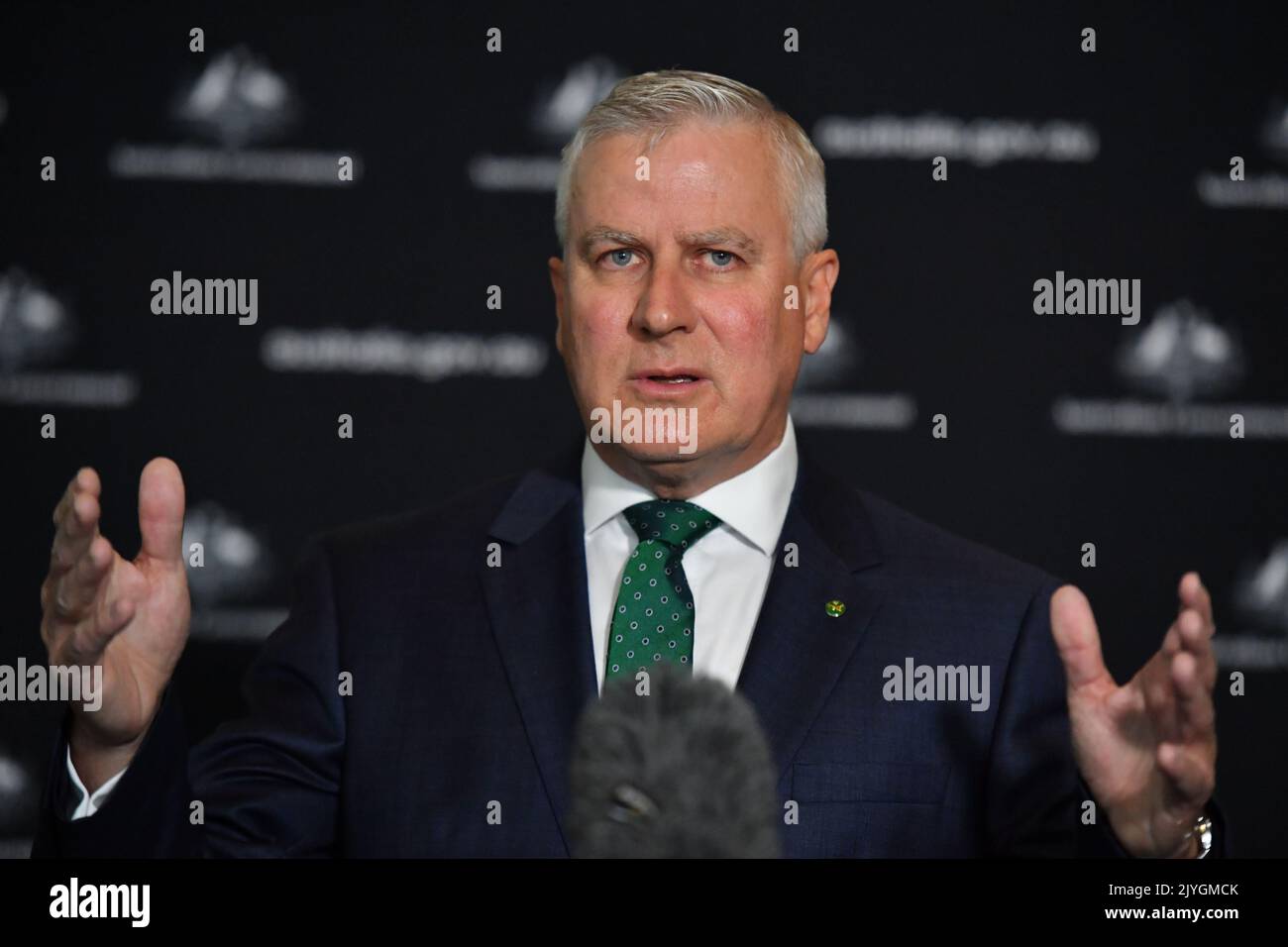 Deputy Prime Minister Michael McCormack at a press conference at ...