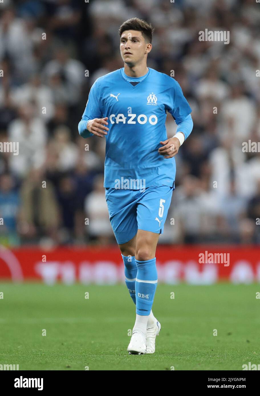 London, UK. 7th Sep, 2022. Leonardo Balerdi of Olympique de Marseille ...