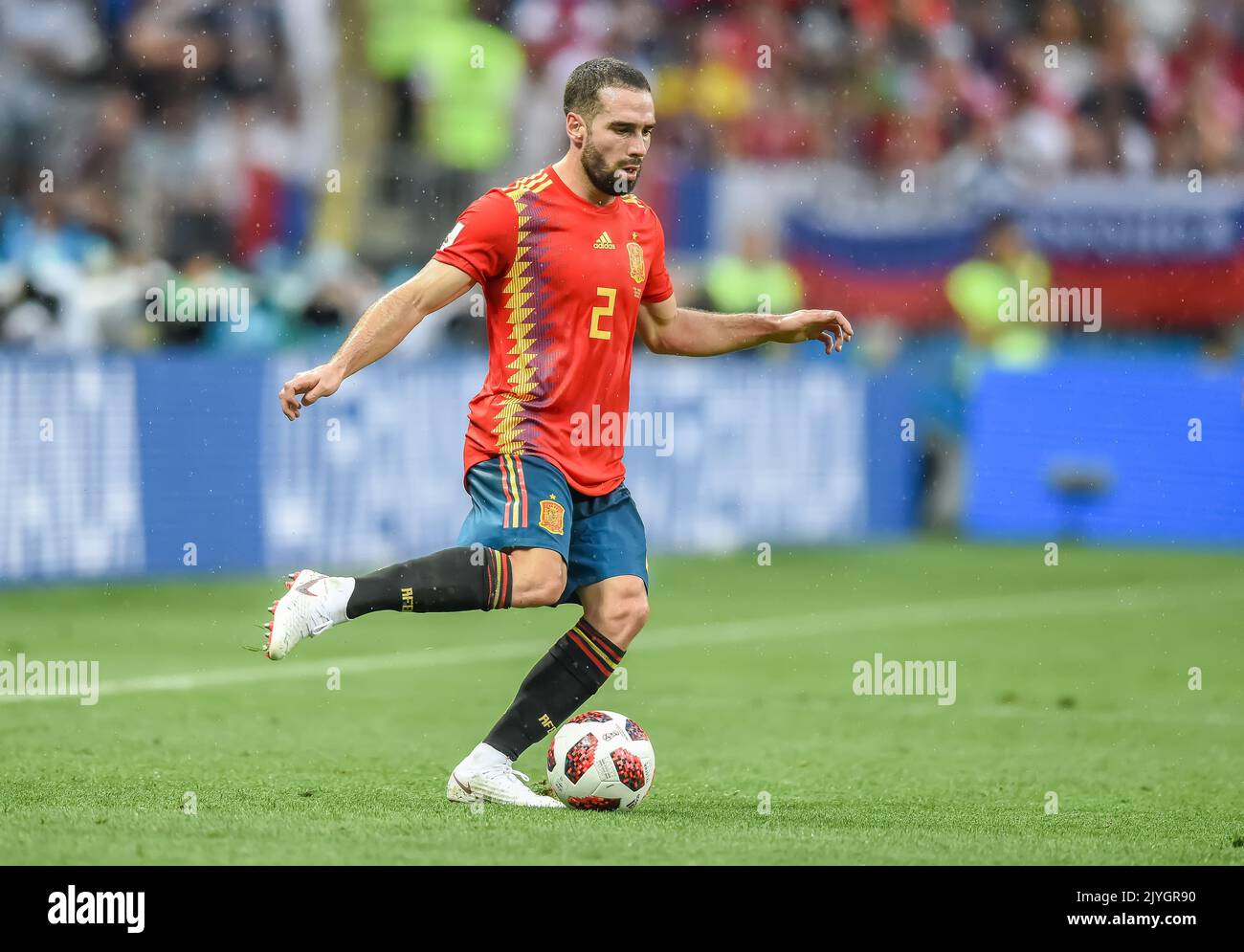 Moscow, Russia - July 1, 2018. Spain national football team right back ...