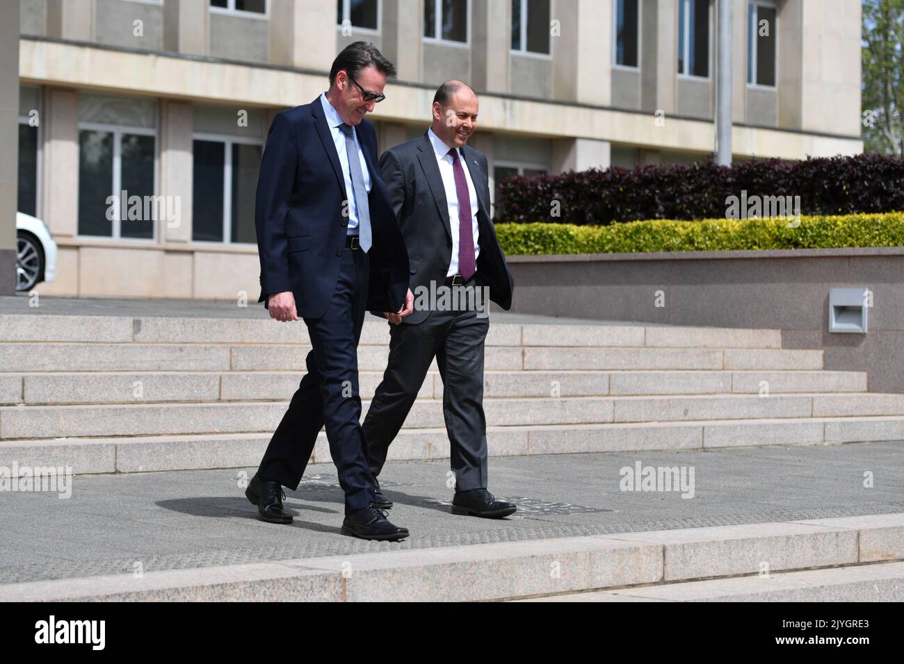 Treasurer Josh Frydenberg and Secretary to the Treasury Dr Steven ...