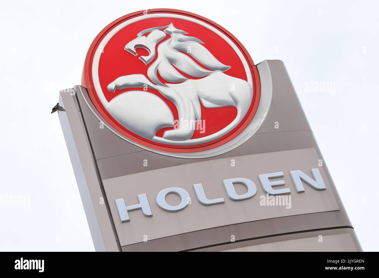General view of signage at a Holden car dealership in Melbourne, Monday ...