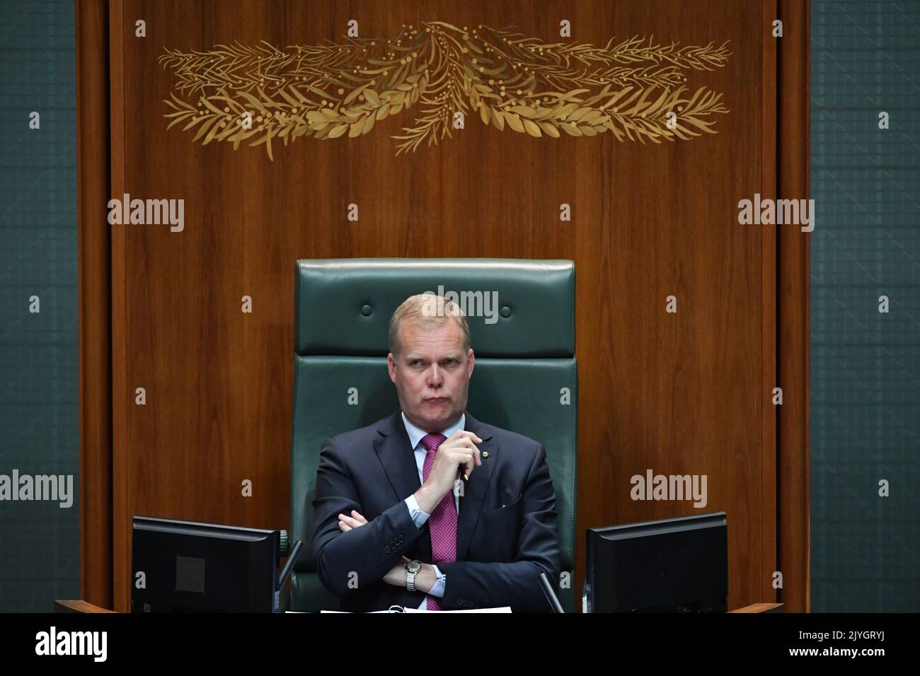 Speaker Tony Smith during Question Time in the House of Representatives ...