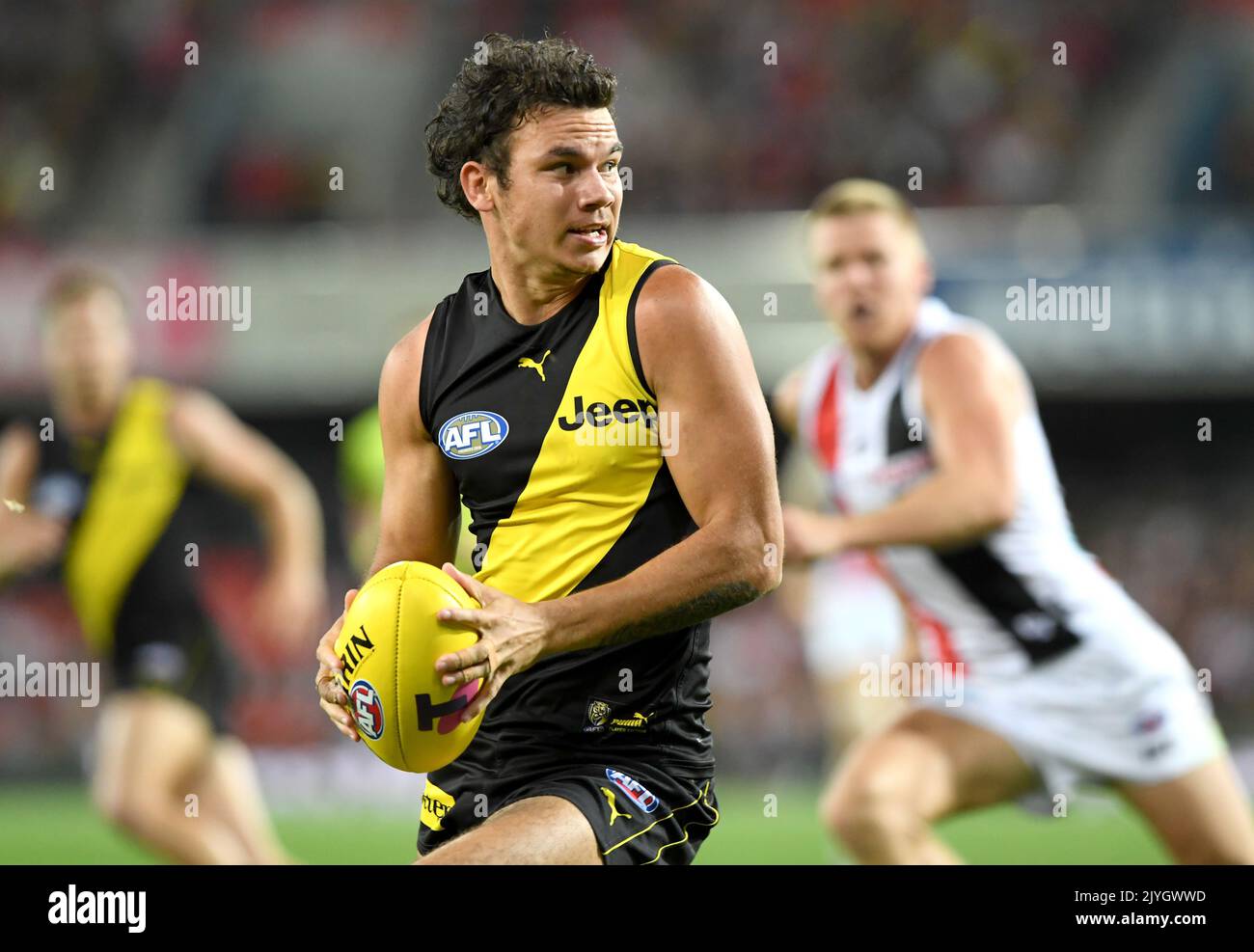 Jason Castagna of the Tigers during the AFL Semi Final 1 match between ...