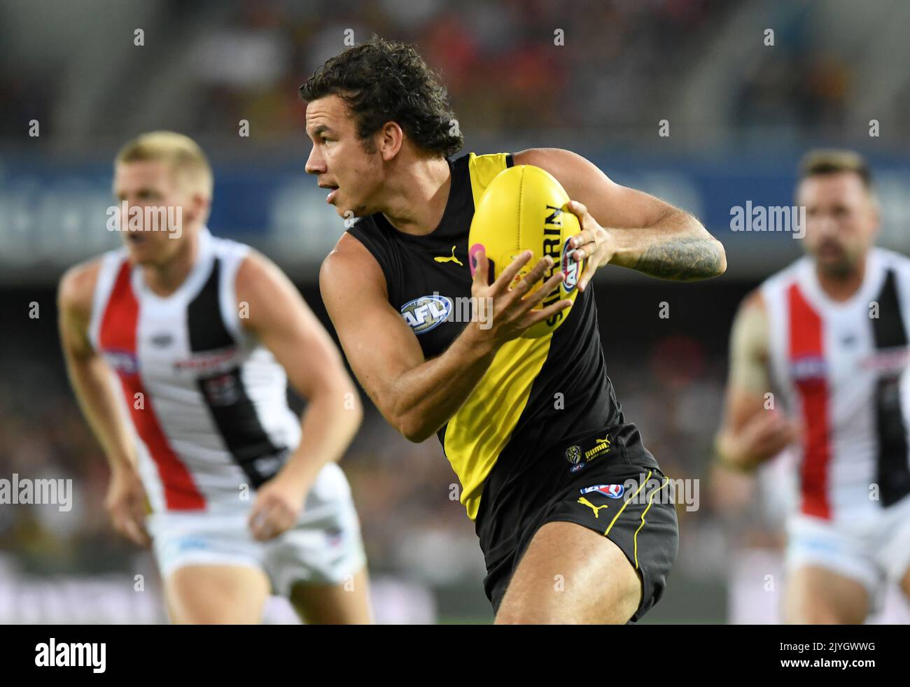 Jason Castagna of the Tigers during the AFL Semi Final 1 match between ...