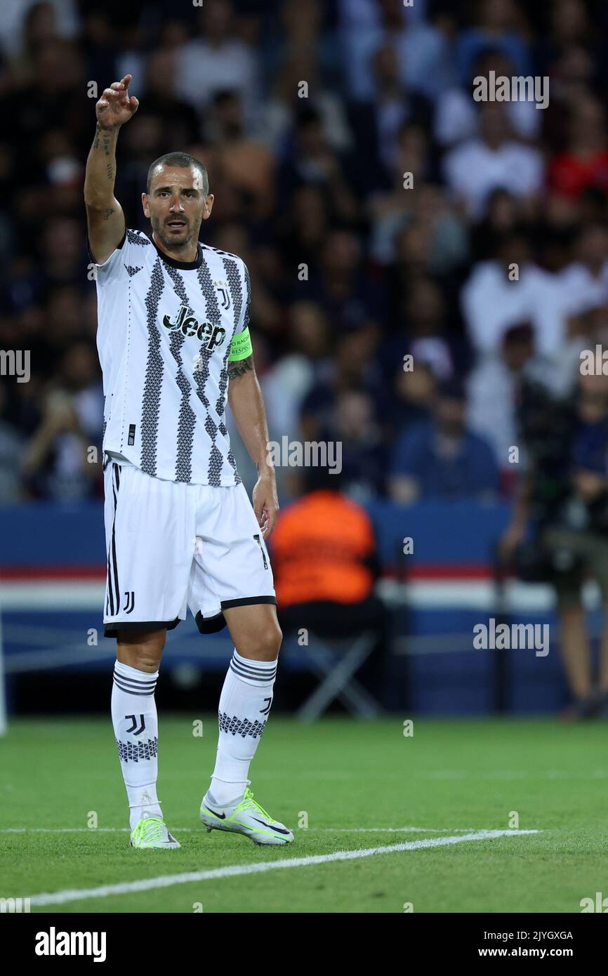 Leonardo Bonucci of Juventus Fc gestures during the Uefa Champions ...