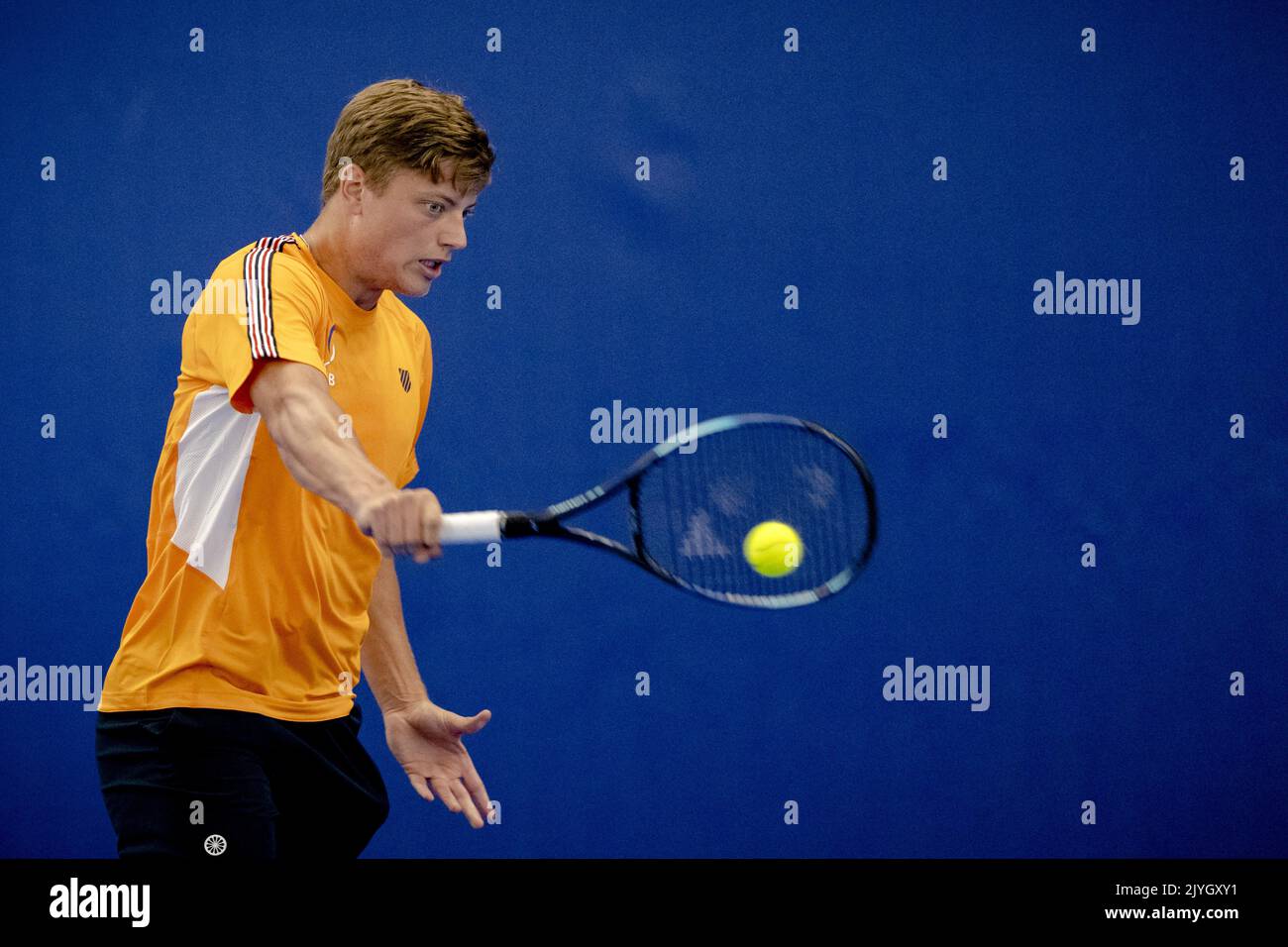 AMSTELVEEN - Tennis player Tim van Rijthoven during training for the ...