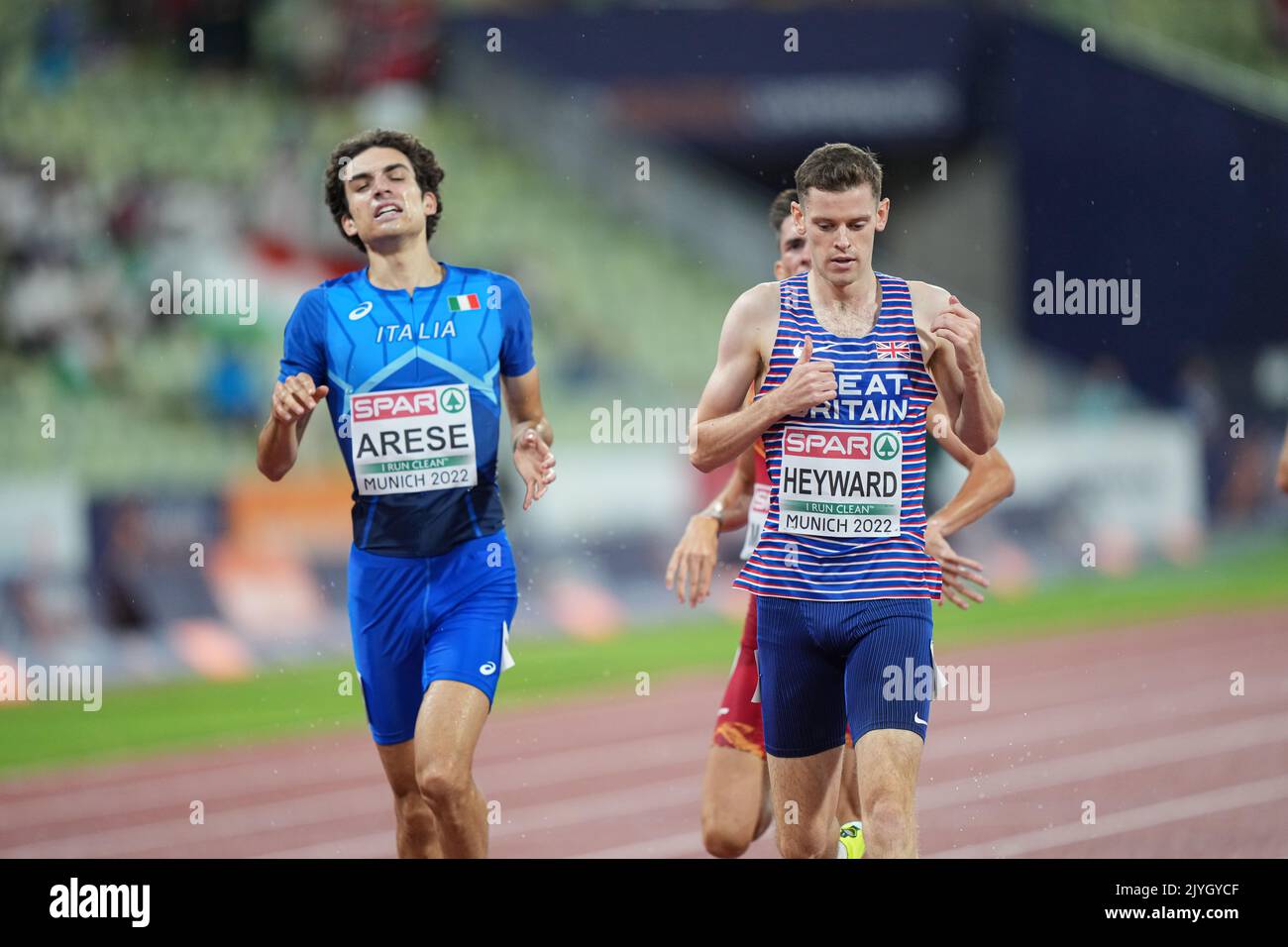 Jake Heyward participating in the 1500 meters of the European Athletics ...