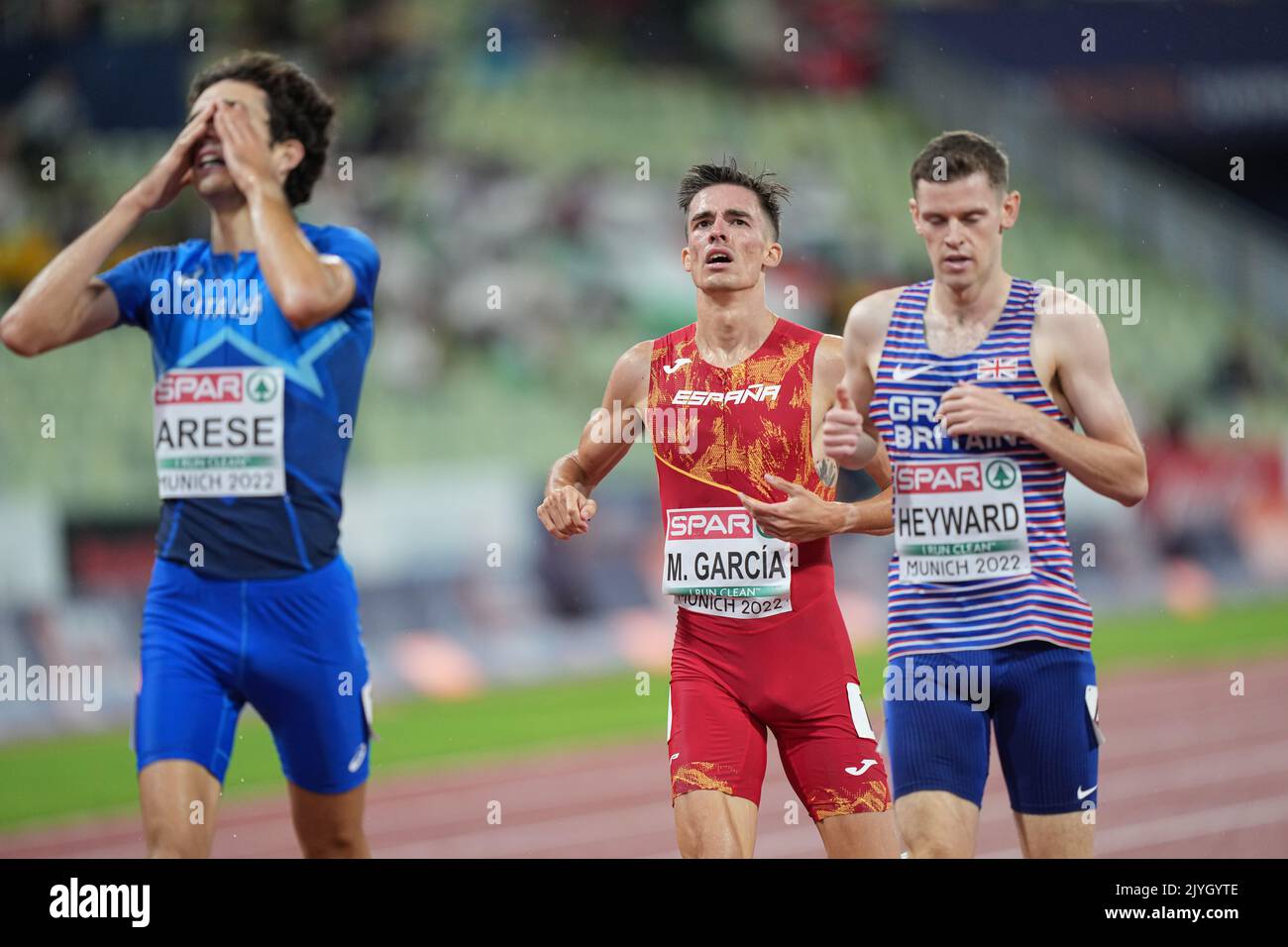 Mario Garcia Romo participating in the 1500 meters of the European ...