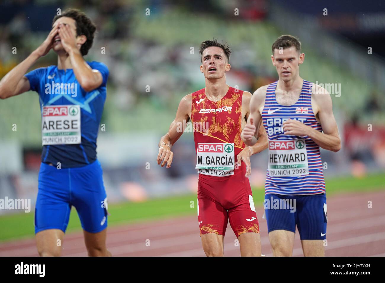 Mario Garcia Romo participating in the 1500 meters of the European ...