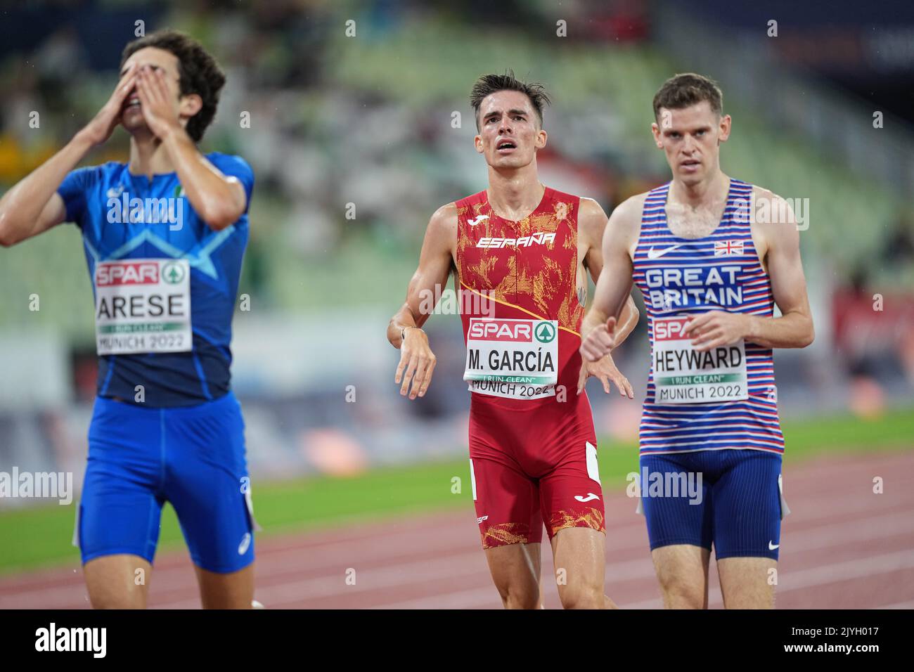Mario Garcia Romo participating in the 1500 meters of the European ...