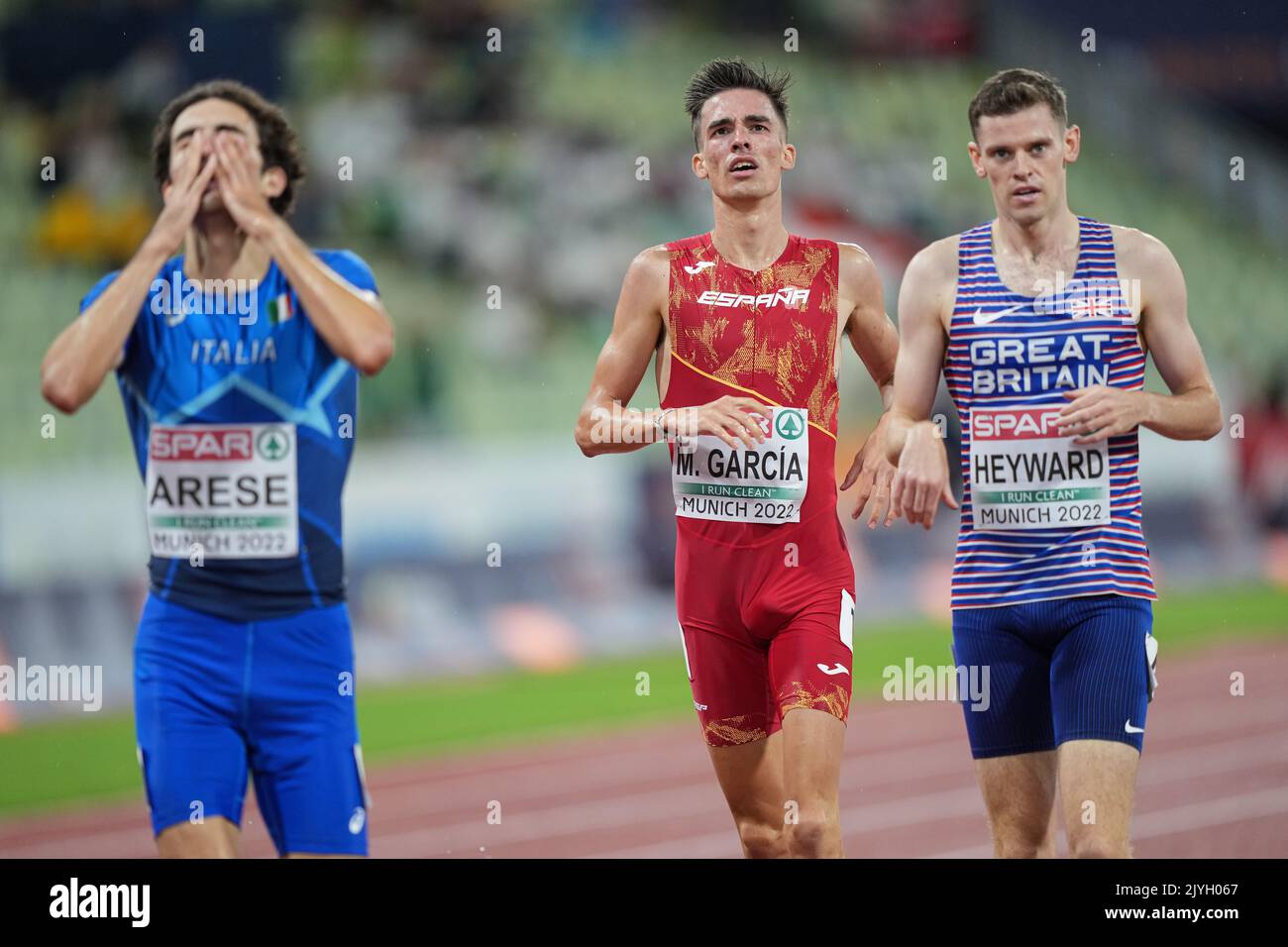 Mario Garcia Romo participating in the 1500 meters of the European ...