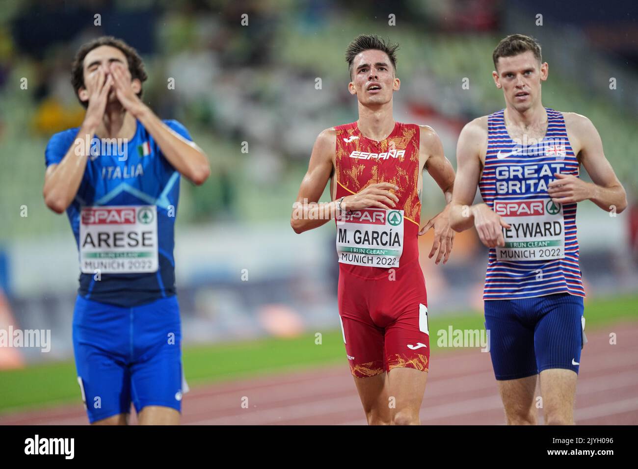Mario Garcia Romo participating in the 1500 meters of the European ...
