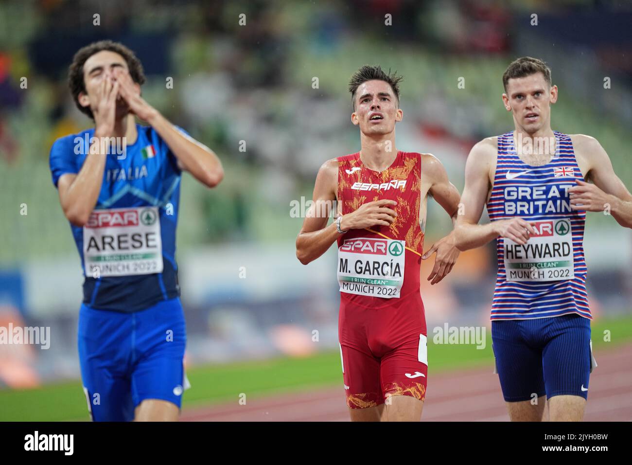 Mario Garcia Romo participating in the 1500 meters of the European ...