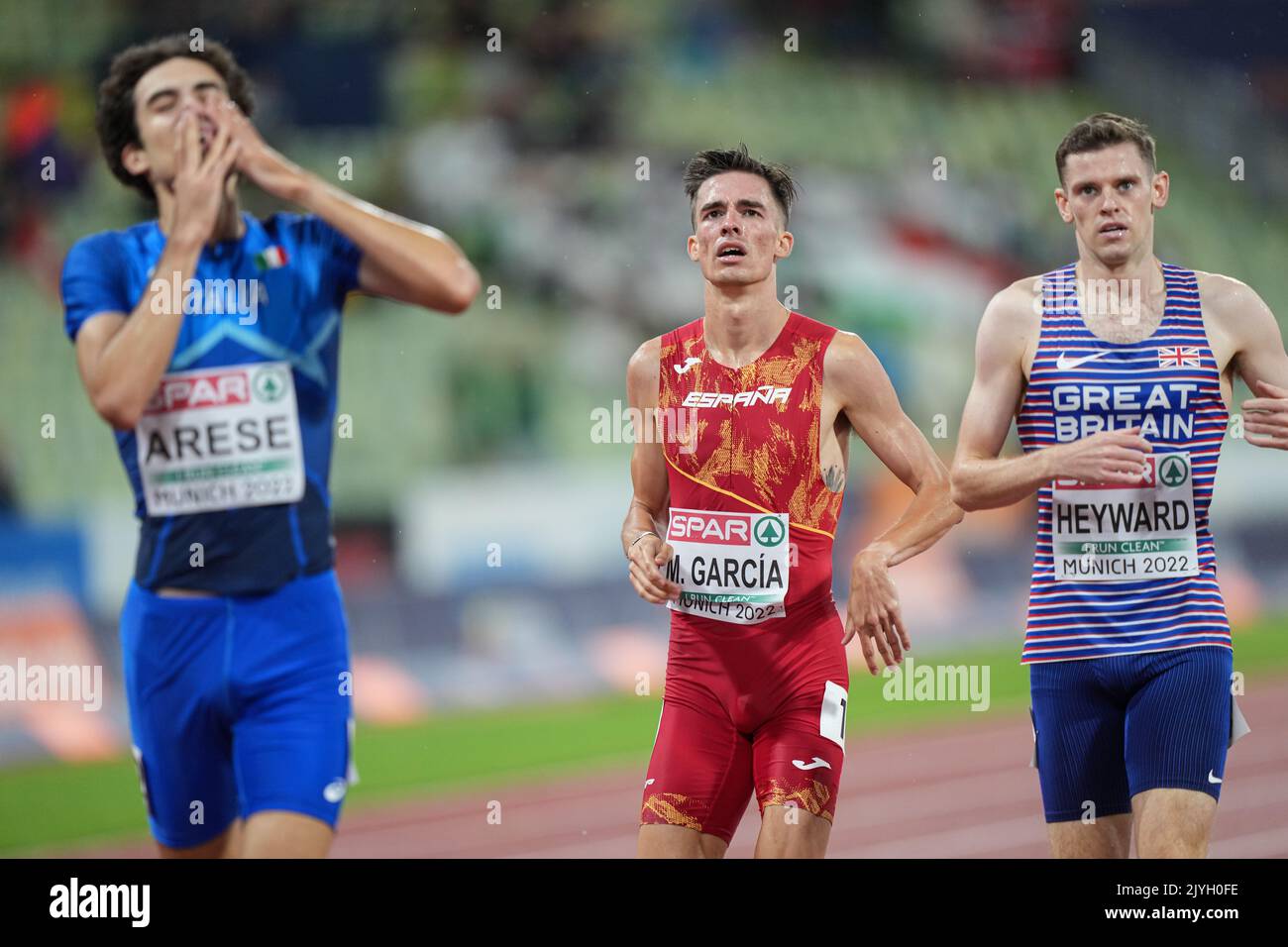 Mario Garcia Romo participating in the 1500 meters of the European ...