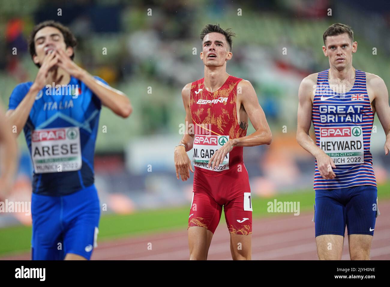 Mario Garcia Romo participating in the 1500 meters of the European ...