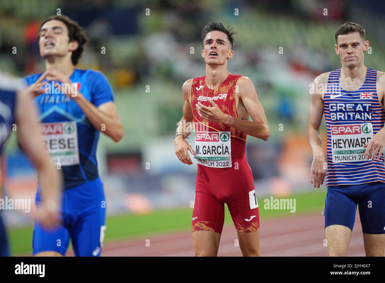 Mario Garcia Romo participating in the 1500 meters of the European ...