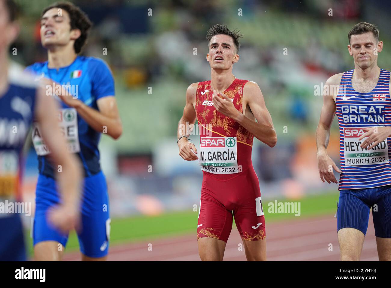 Mario Garcia Romo participating in the 1500 meters of the European ...