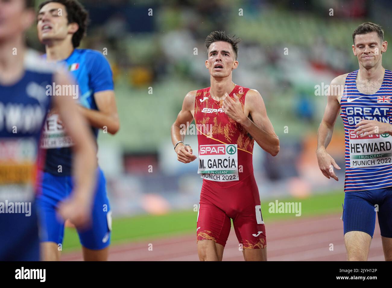 Mario Garcia Romo participating in the 1500 meters of the European ...