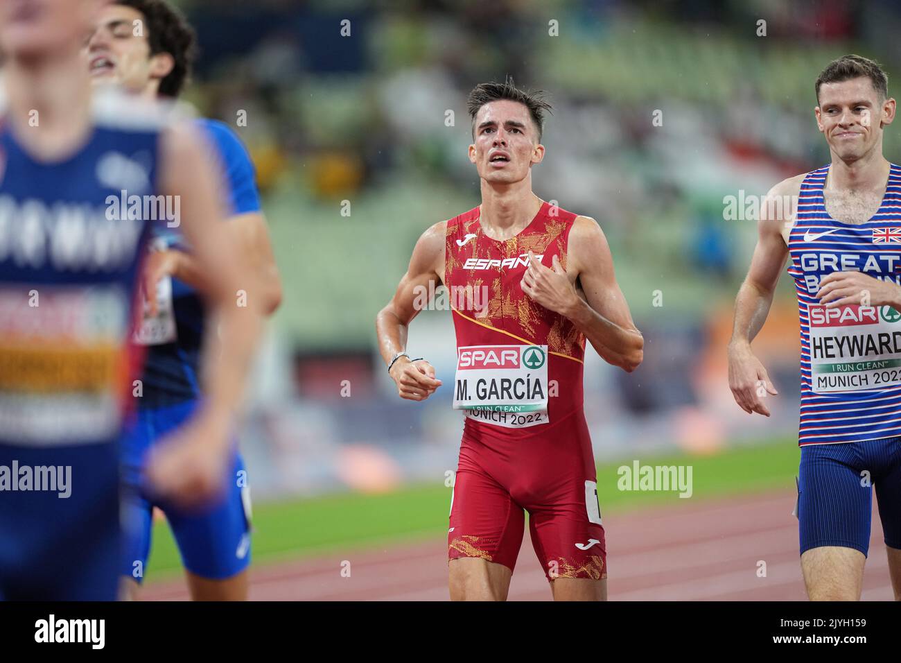 Mario Garcia Romo participating in the 1500 meters of the European ...