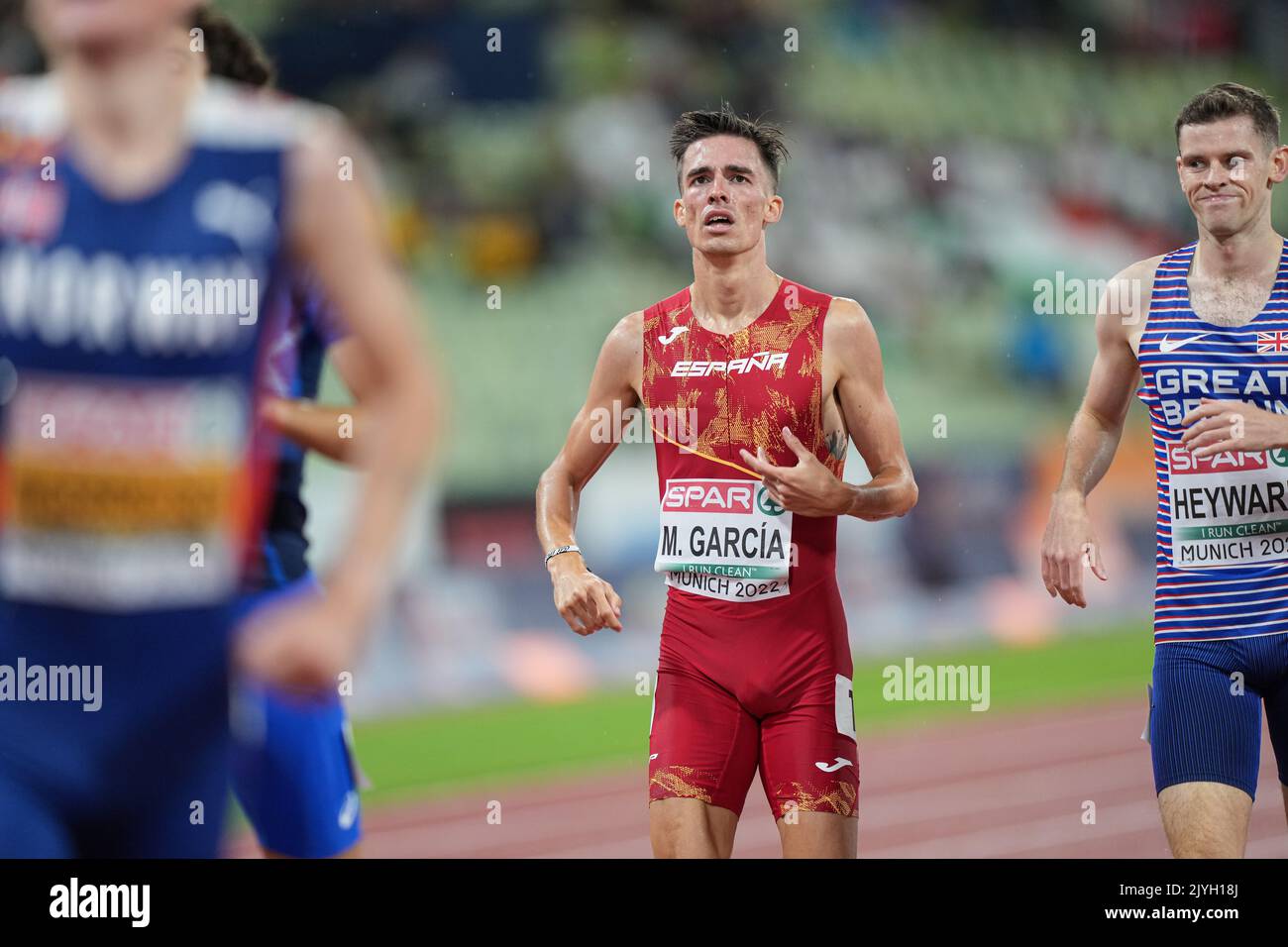 Mario Garcia Romo participating in the 1500 meters of the European ...