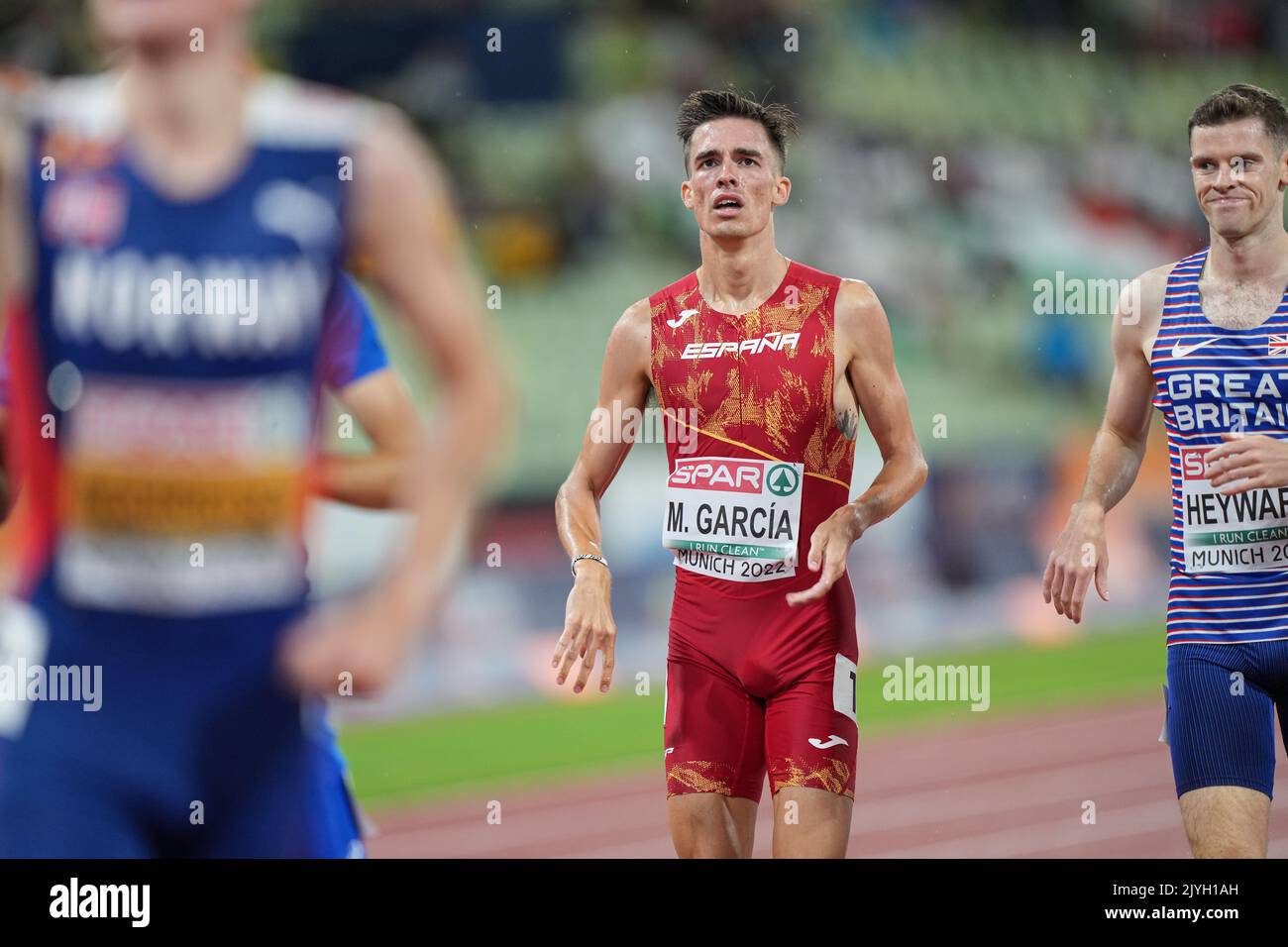 Mario Garcia Romo participating in the 1500 meters of the European ...