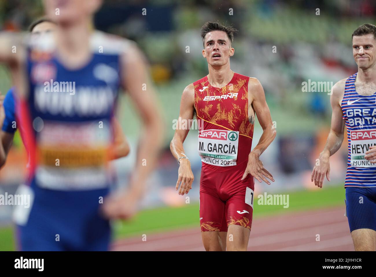 Mario Garcia Romo participating in the 1500 meters of the European ...