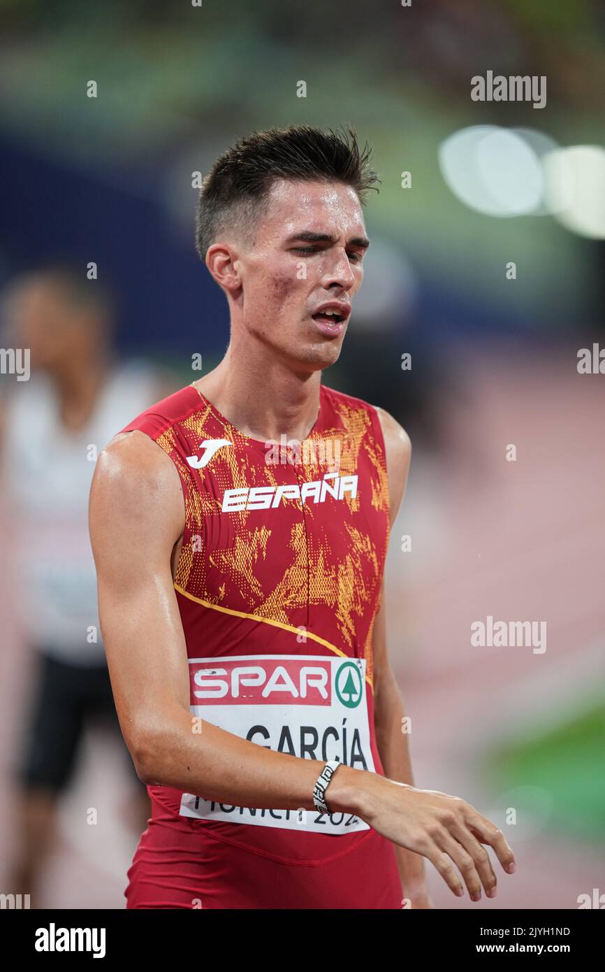 Mario Garcia Romo participating in the 1500 meters of the European ...